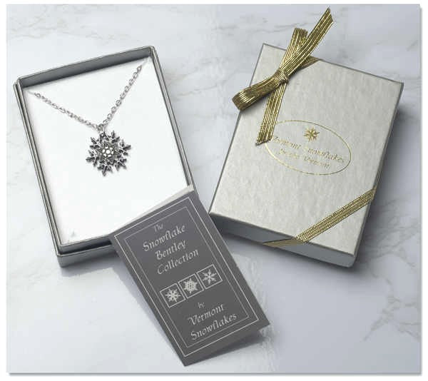 2024 Mini "Snowflake" Bentley Necklace – Vermont Snowflakes