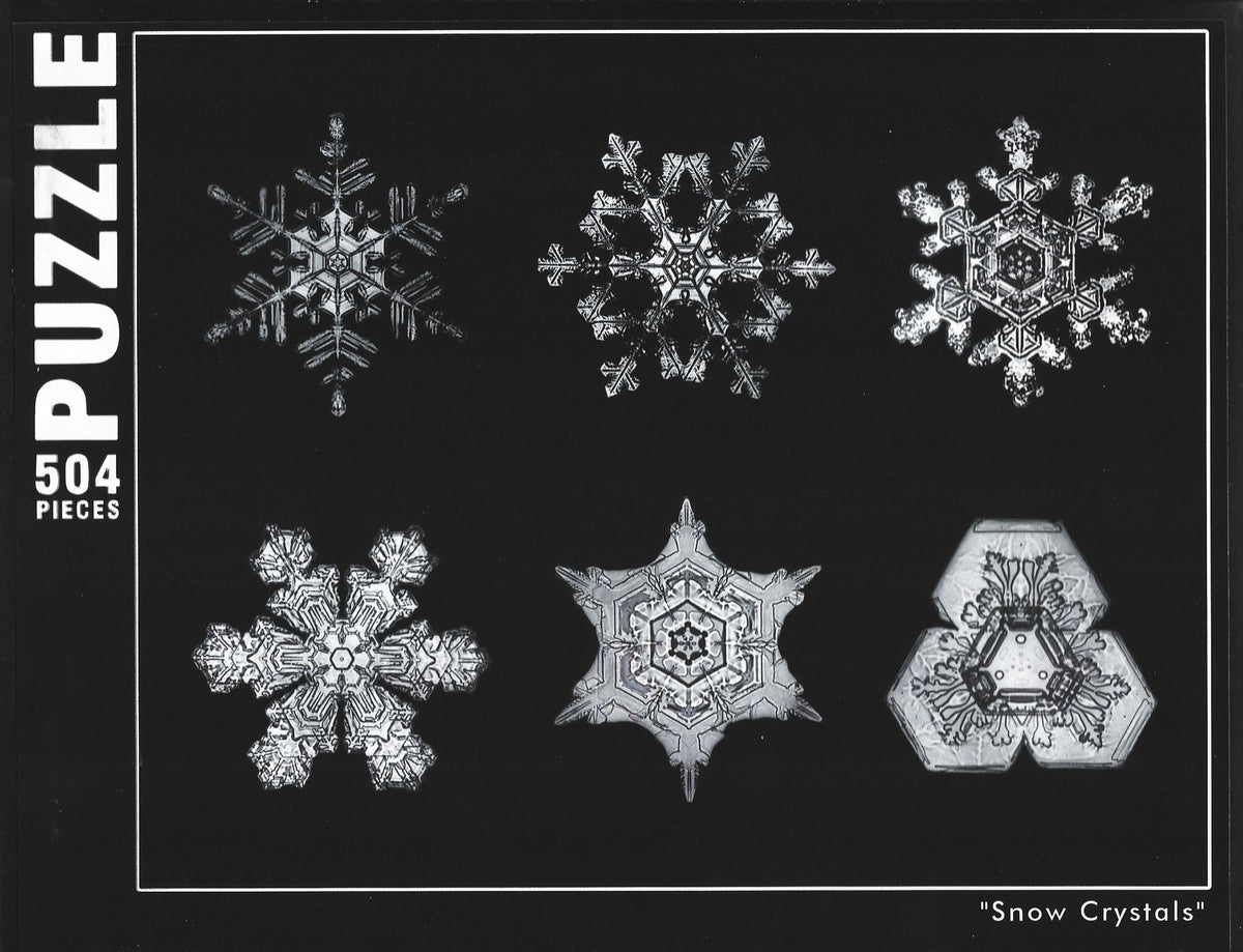 Rectangular Snow Crystal Jigsaw Puzzle – Vermont Snowflakes